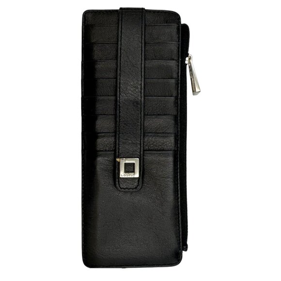 Lodis | Bags | Nwt Lodis Indie Long Stacker Leather Wallet Black | Poshmark